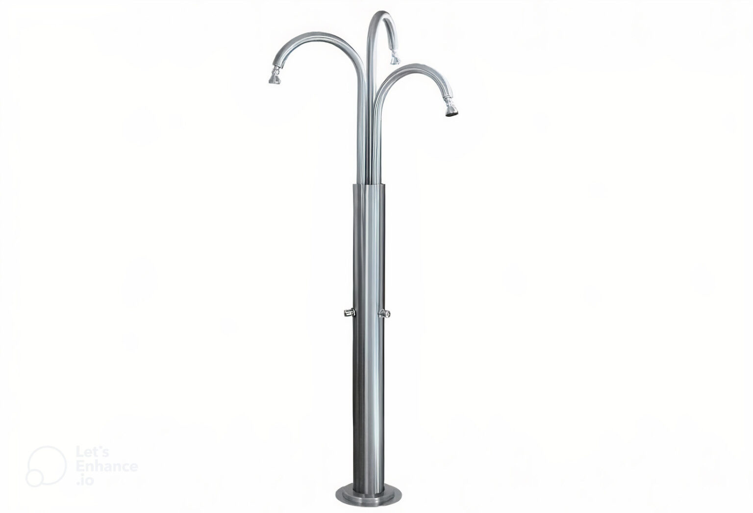 Ovata-1100 Open-Close Stainless Pool & Beach Shower Tower